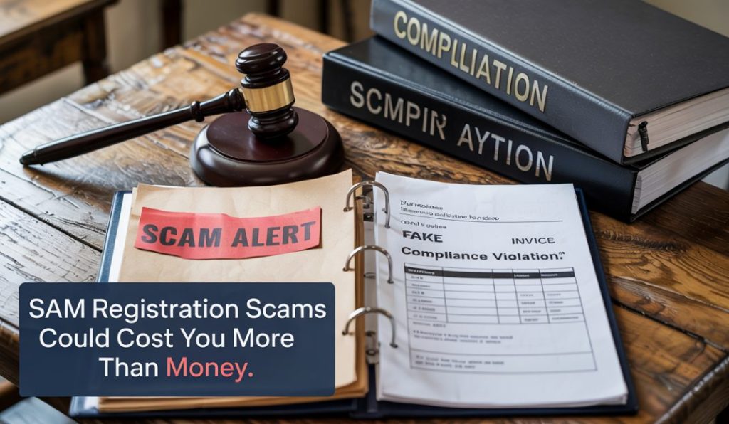 SAM REGISTRATION SCAM - Know the Signs. Avoid the Scam. Stay Compliant.